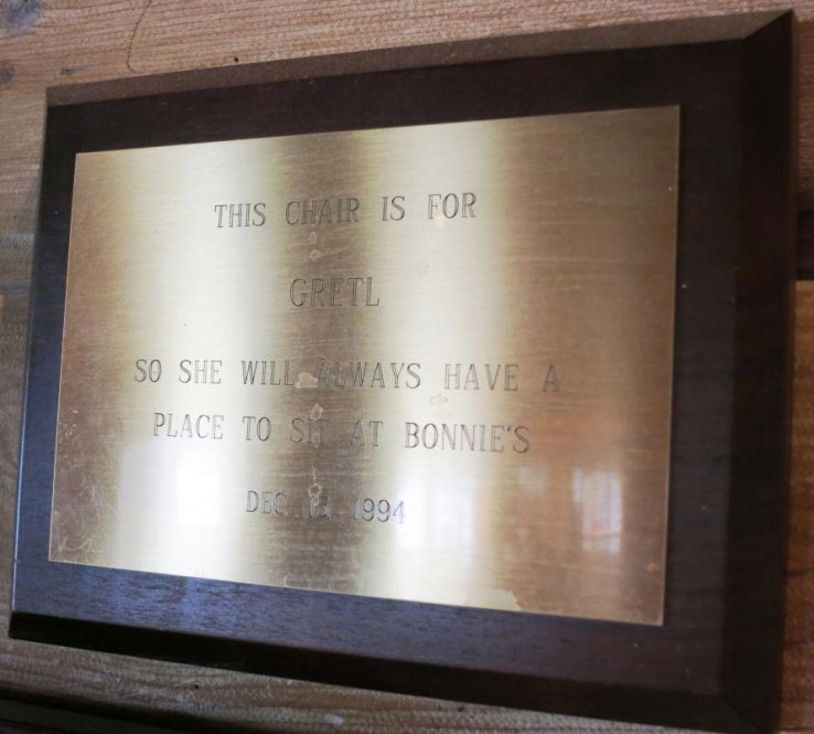 The Gretl Uhl Chair and Plaque (Aspen Mountain)